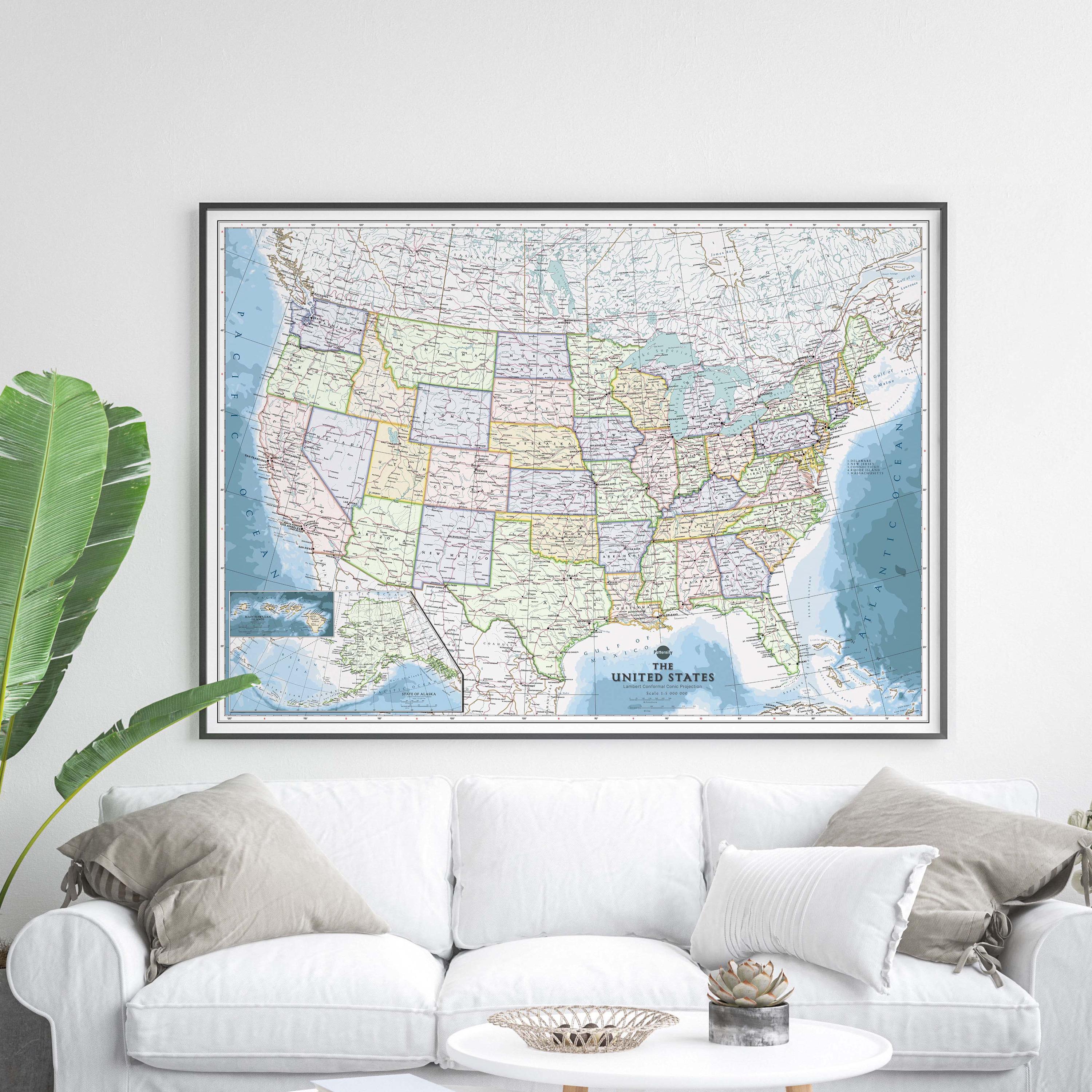 USA Vector Map. Svg, Ai, Eps, Cdr and Pdf Files Included. Scalable ...