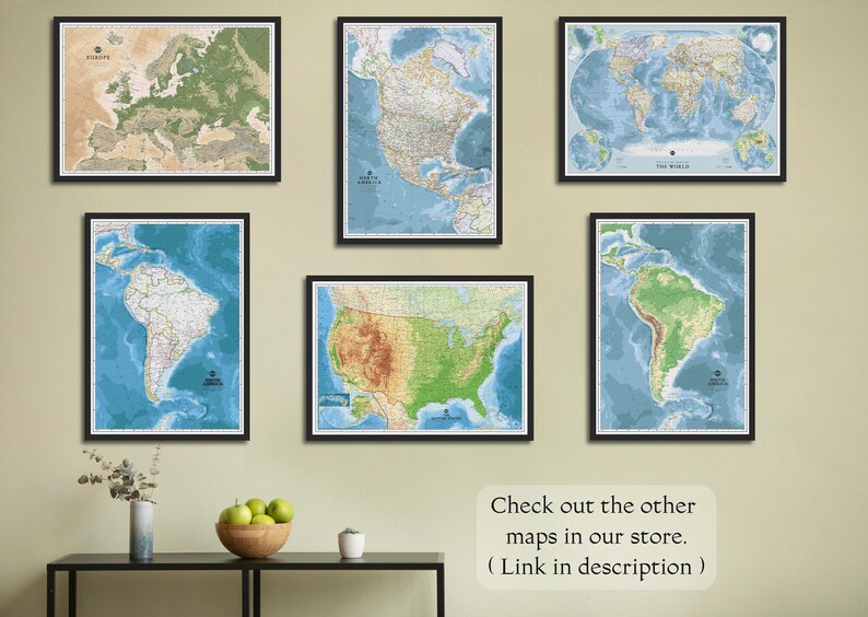 Political Map of Australia | Australia Wall Map Poster Giclee Print ...
