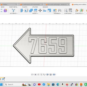House Number Sign Arrow Directional Pointing Address Plaque, , Multi ...