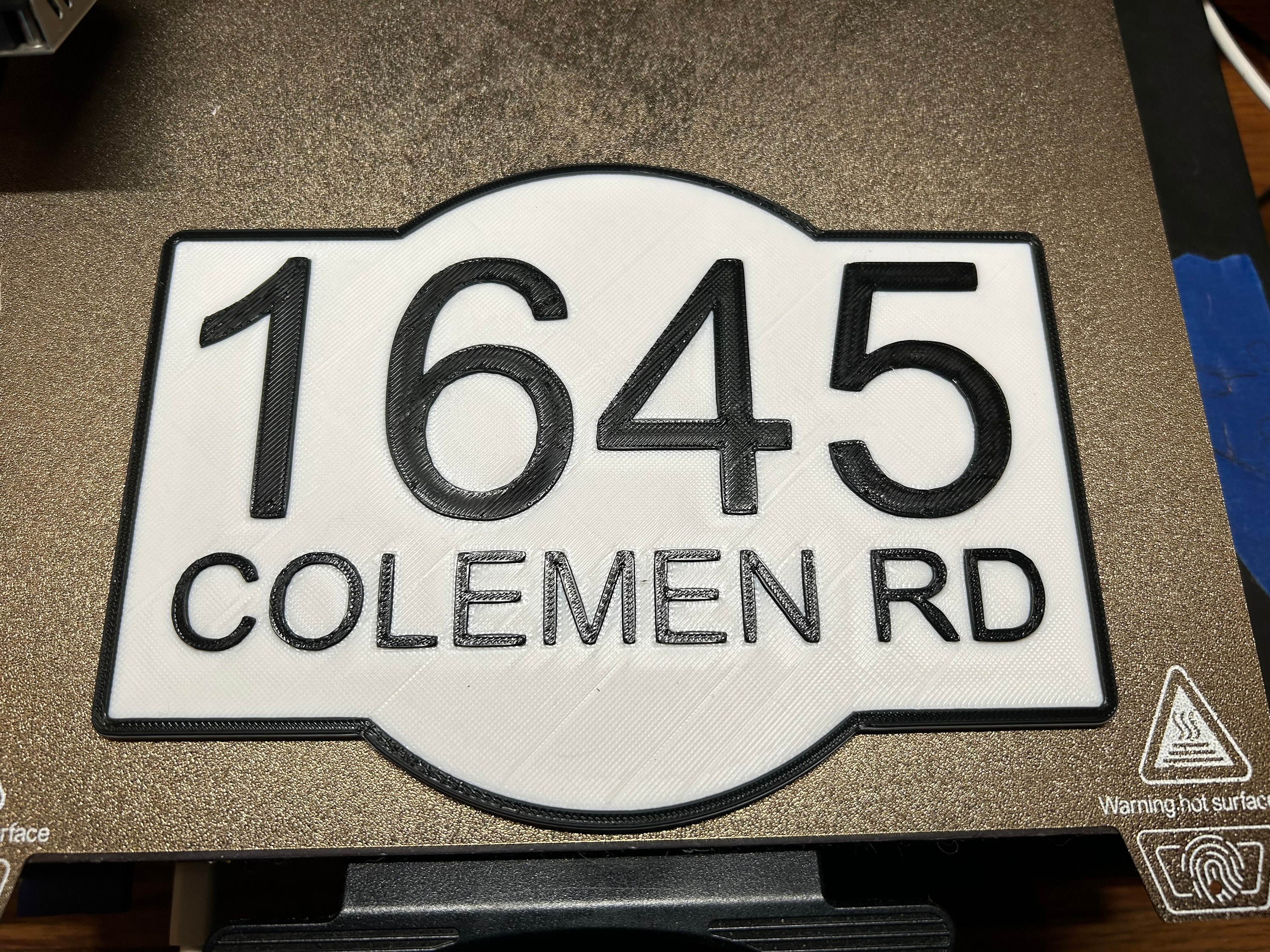 Glow in the Dark house Number Sign With Street Name An, Personalized ...