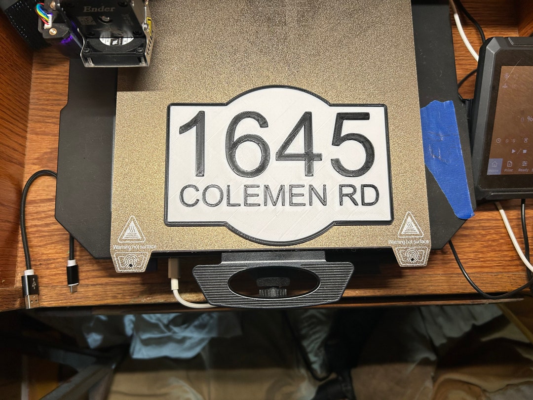 House Number Sign With Street Name and Residents Name, Personalized ...