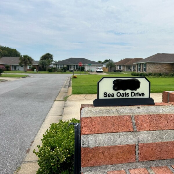 Mailbox Sign With Name and Address - Etsy