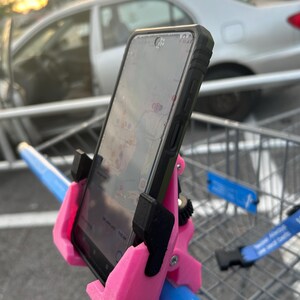 Shopping Cart Cell Phone Mount: Hands-free Sparks Shopper - Etsy