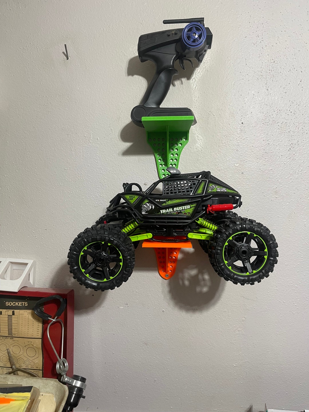 1/8 Thrc Wall Mount/display and Controller Combo, Wall Mount RC Car RC ...