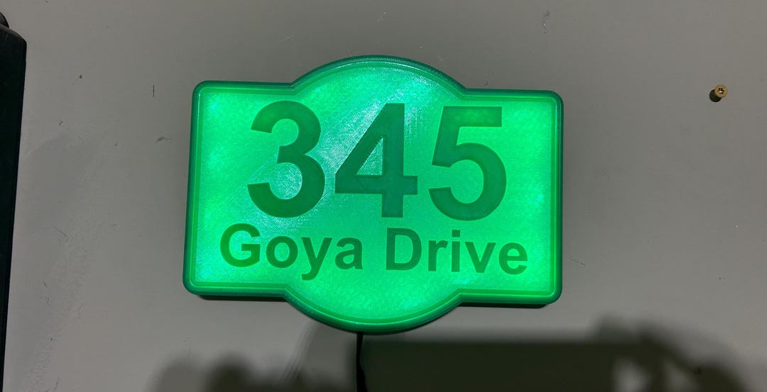 9x7 Lighted L.E.D Sign/address Sign Multi-color, With All the Colors ...