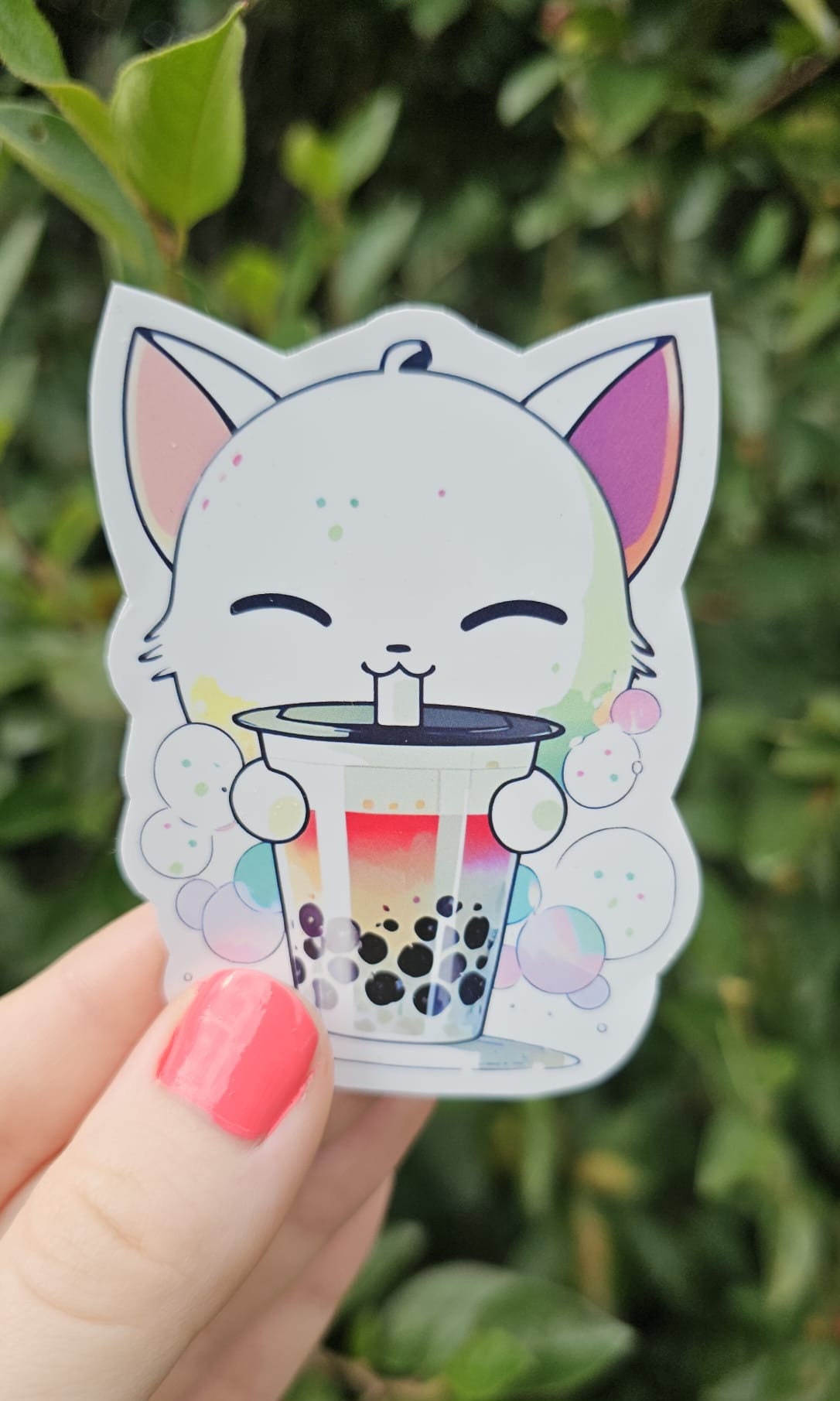 Boba Tea Chibi Cat Sticker Kawaii Vinyl Sticker Cute Laptop - Etsy Canada