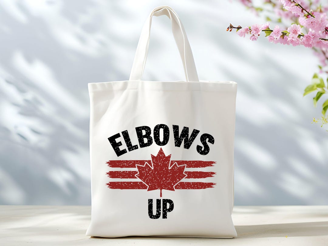 Elbows up Tote Bag, Canadian Liberal Protest Bag, Political Democratic ...