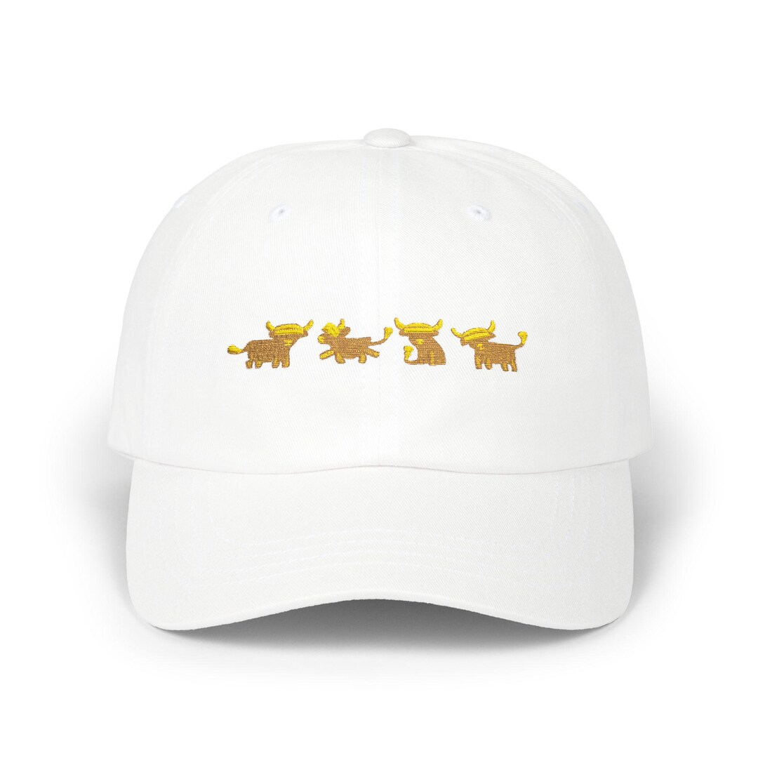 Embroidered Highland Cow Cap, Vintage Dad Hat for Men, Country Western ...