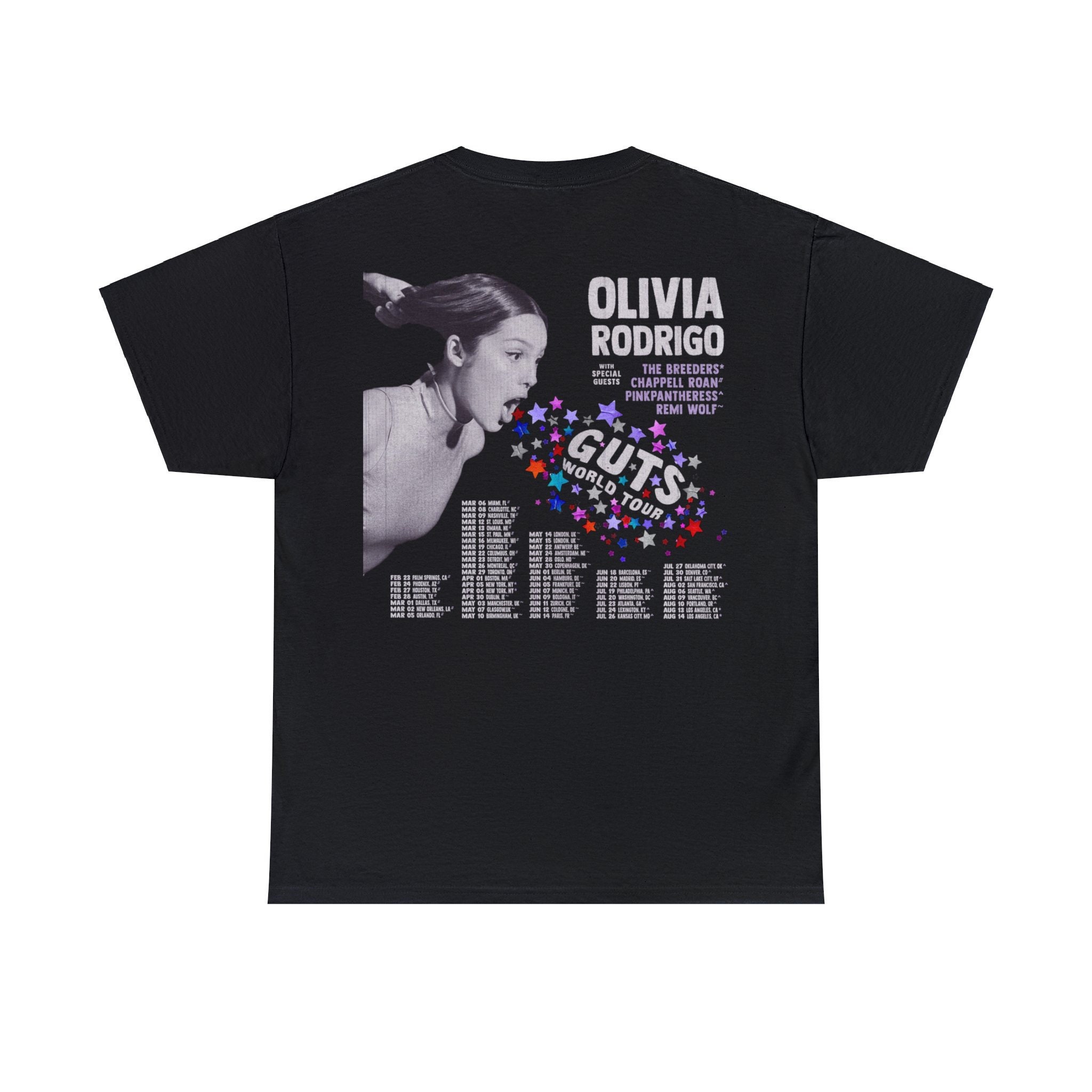 Olivia Rodrigo Guts World Tour 2024 Unisex Shirt Sold By Giana Maple