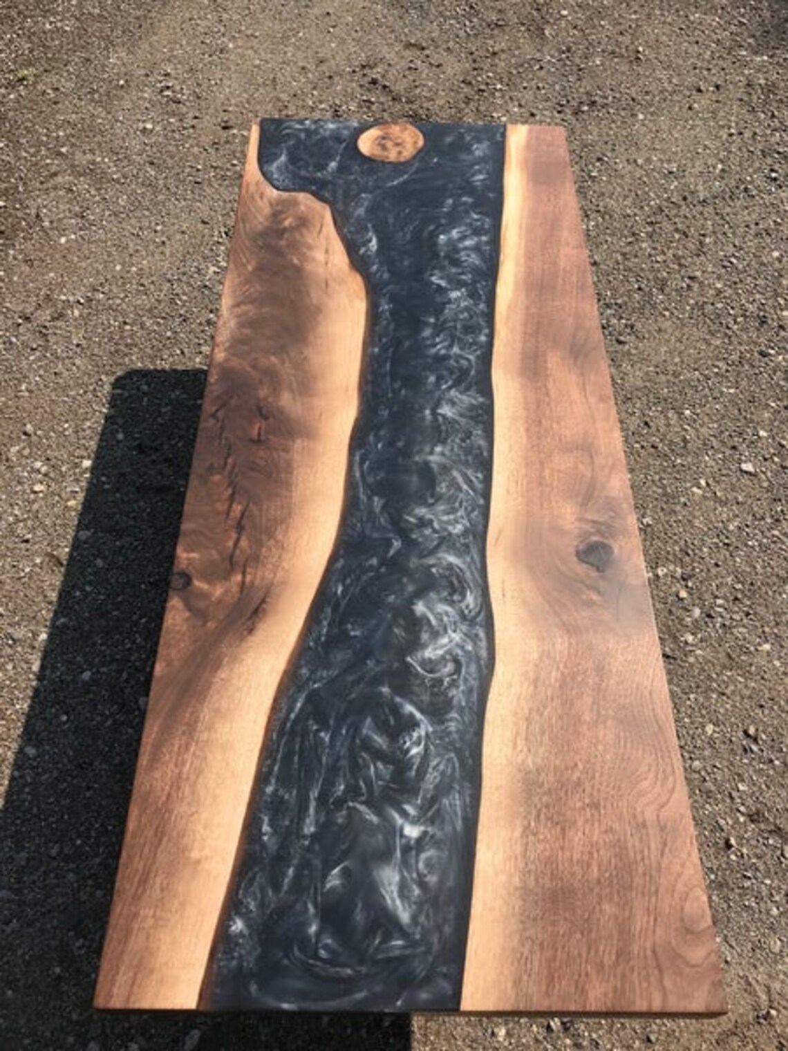 Epoxy River Table Walnut Wood Chestnut Table Ash Wood in - Etsy