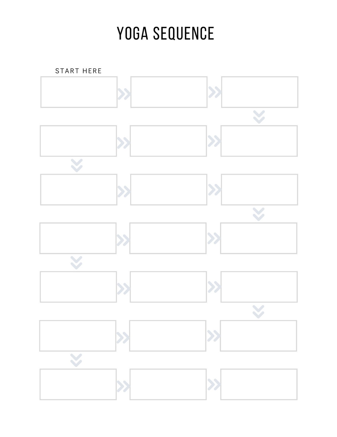 Yoga Journal Printable Printable Mindfulness Planner Printable Yoga Log ...