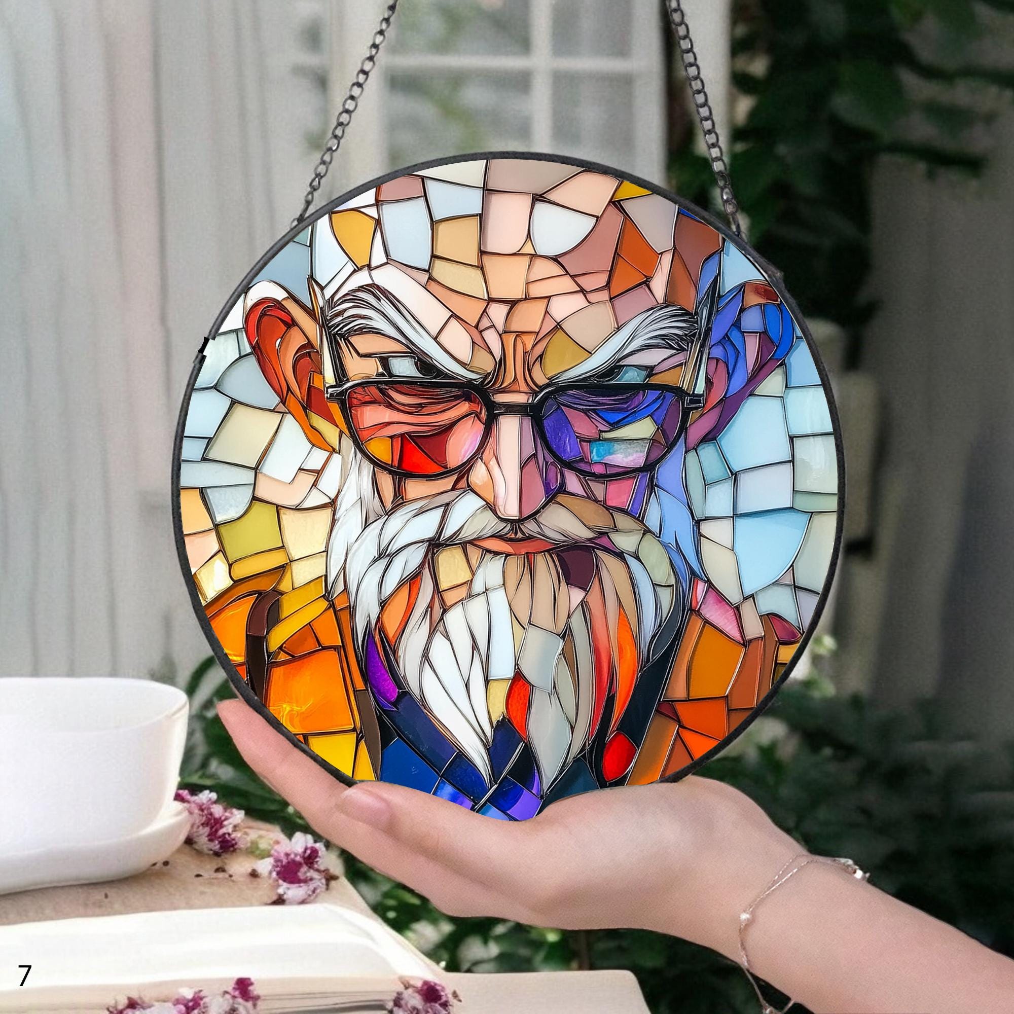 Goku Stained Glass Window Hanging Custom Goku Stained Glass Anime Decor ...