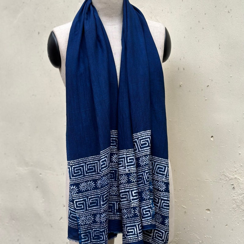 Indigo Scarf - Etsy