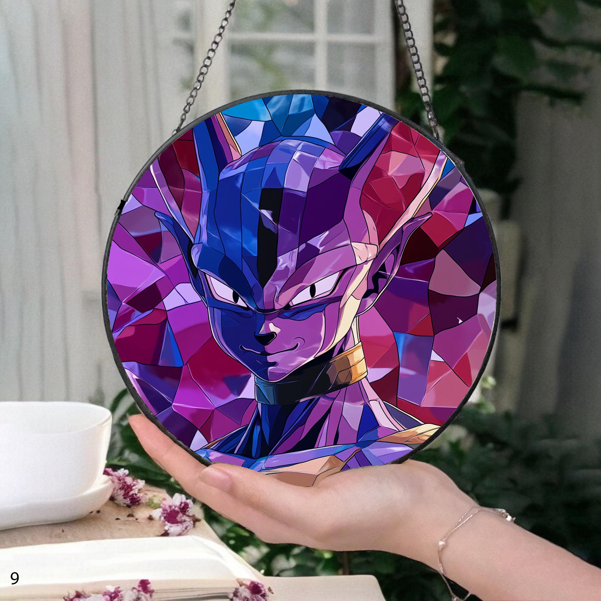 Vegeta Dragon Ball Z Stained Glass Art, Stunning Room Decor, Goku ...