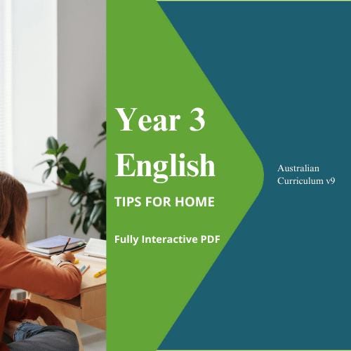 Year 3 English Tips for Home - Etsy