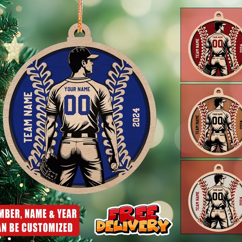 Baseball Christmas Svg - Etsy