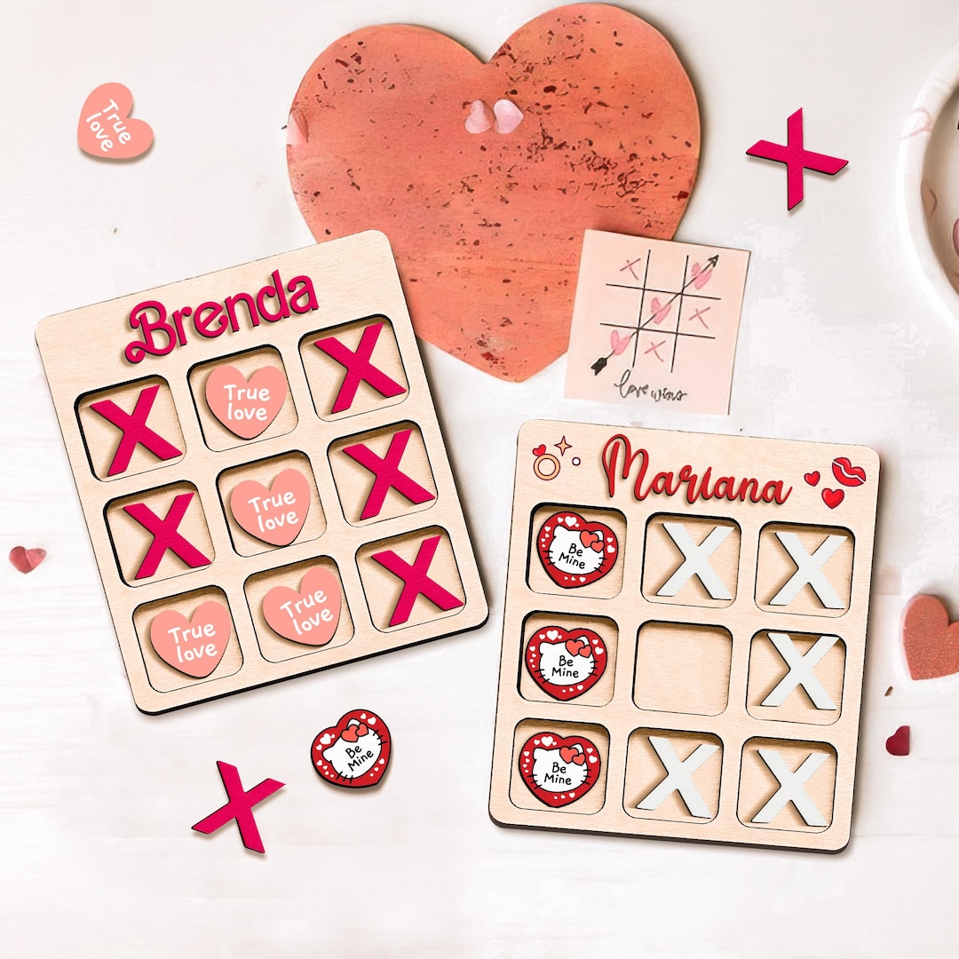 Tic Tac Toe Valentine's Day Game Boards, Tic Tac Toe Valentine's Day ...