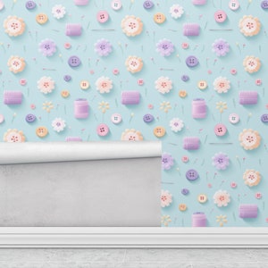 Buttons Digital Wallpaper, Seamless Pattern Digital, Graphics Bundle ...