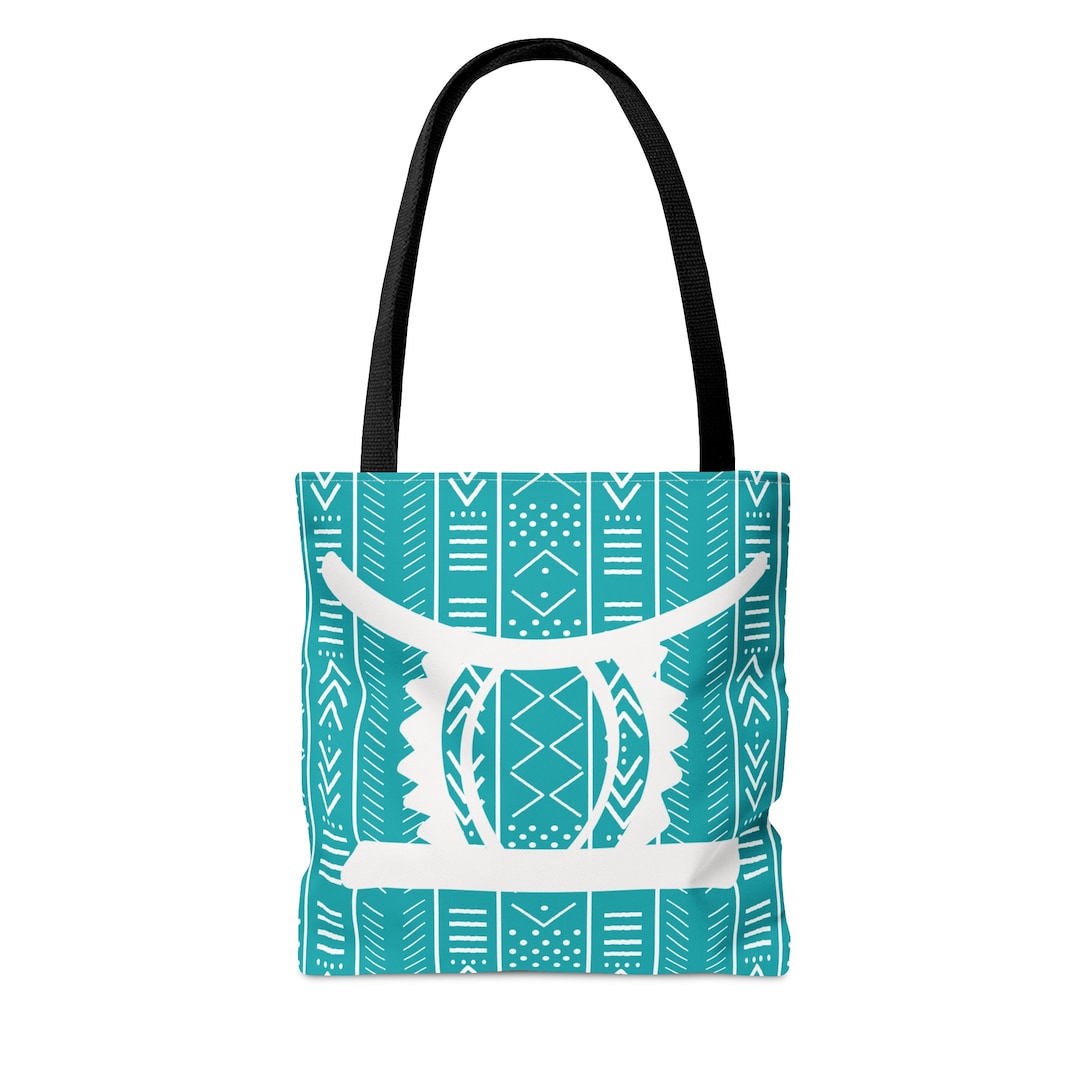 Teal Ohene Adwa king's Stooltote Bag - Etsy