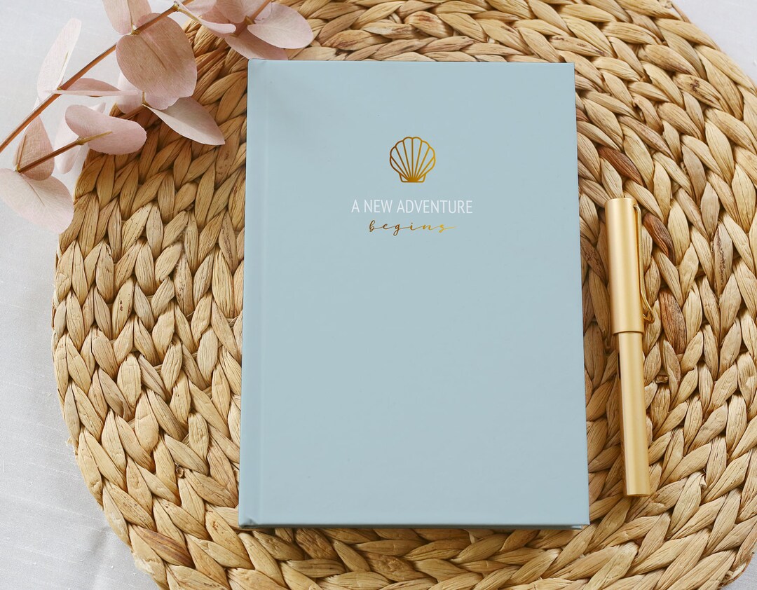 Shell Notebook Planner Annual Calendar 2024 Finished With Foil - Etsy