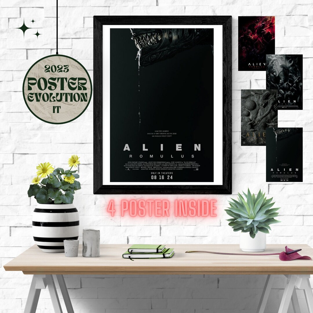 Movie Poster Square Print Aliens Romulus Saga Movie 2024 Saga Print ...
