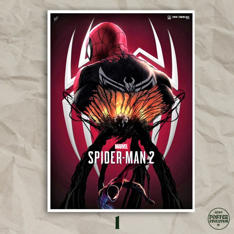 Spider Man 2 PS5 Videogame Poster Newspaper Stampa Su Tela - Etsy