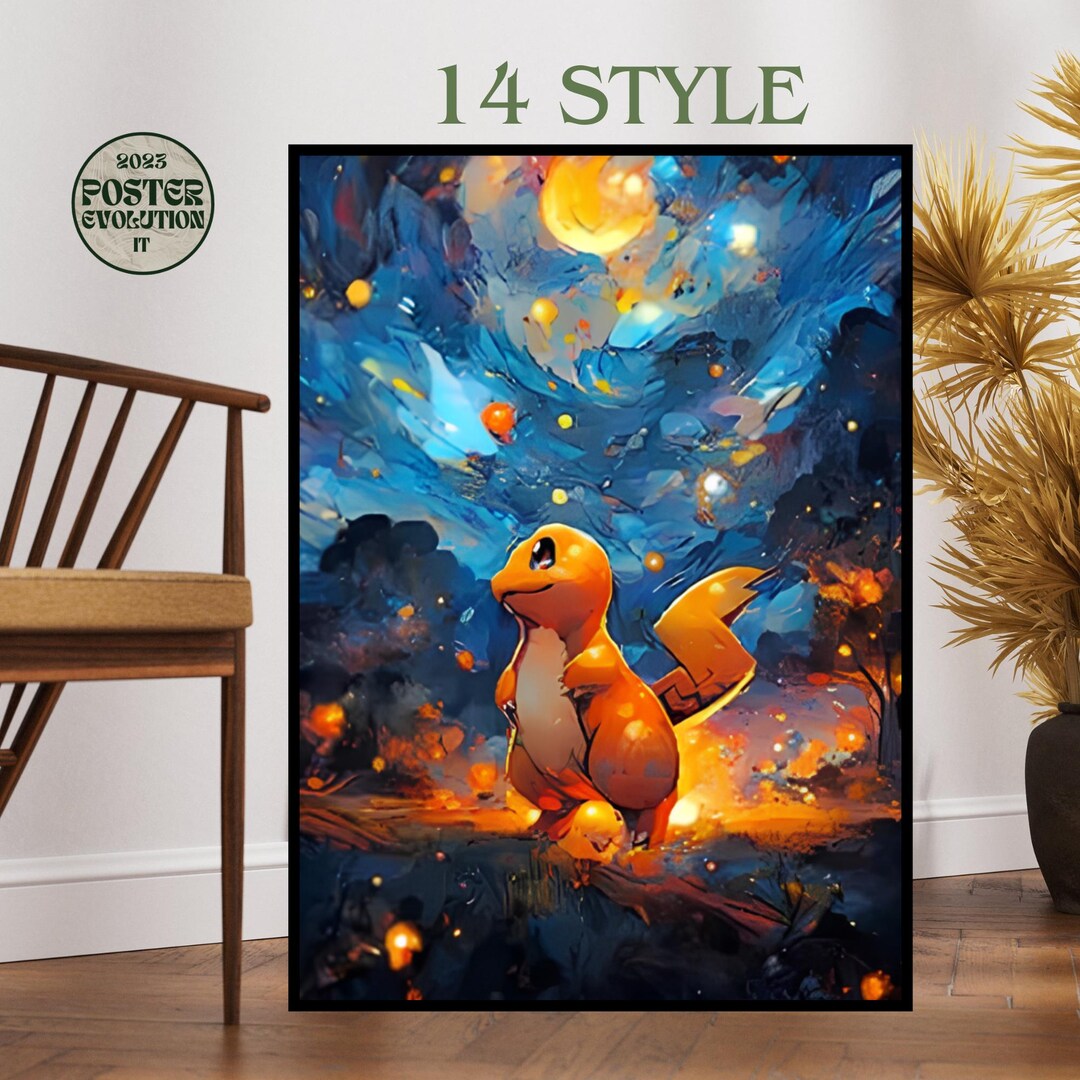 Poster Pokemon Best Gift Poster Feudal Japan Style • Print on ...
