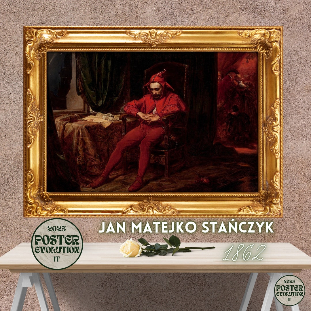 Poster Jan Matejko Stańczyk During a Ball at the Court of Queen Bona in ...