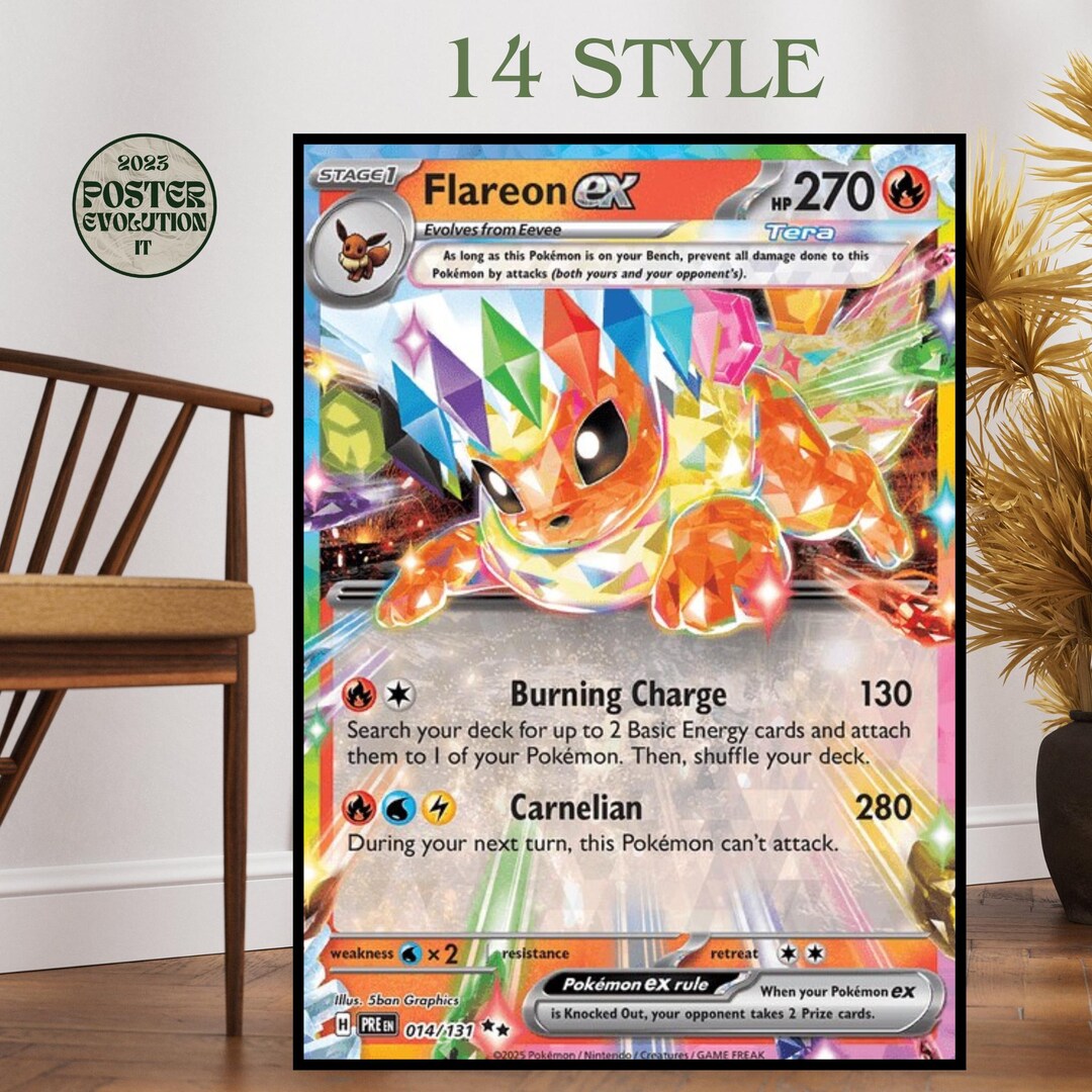 Pokemon Posters Prismatic Evolution Cards Best Gift Poster Print ...