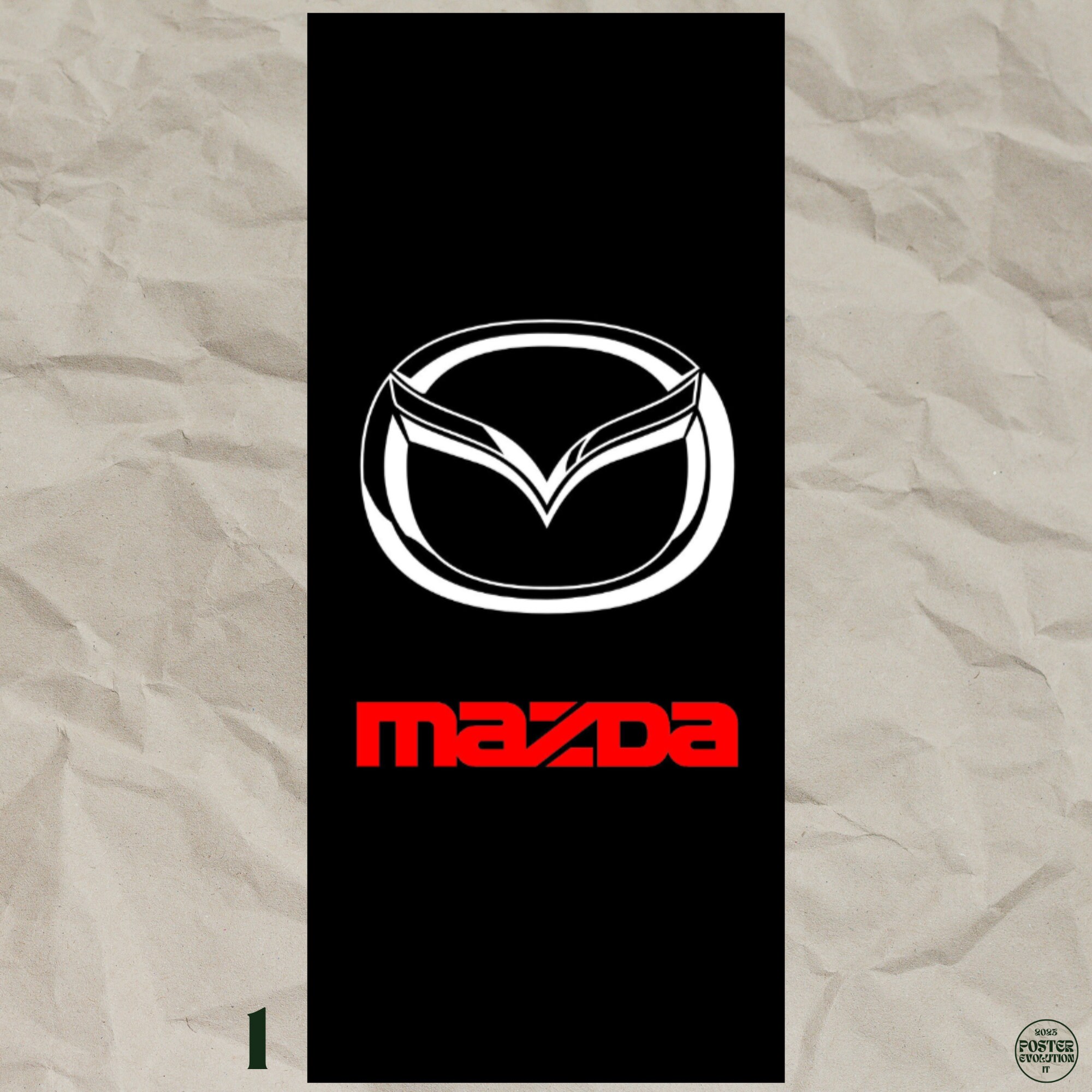 Poster Mazda Marchio Logo Banner Garage Rx7 Miata Auto Shop - Etsy