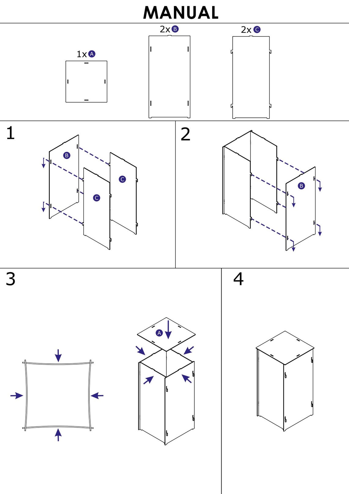 Foldable Plywood Altar: Double Cube Magick Altar - Etsy