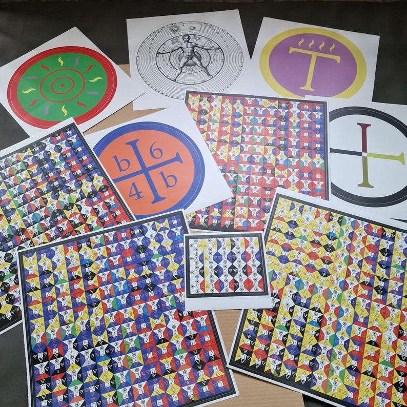 Thelemic Altar Stickers: Enochian Tablets, Seals, and Fludd's ...