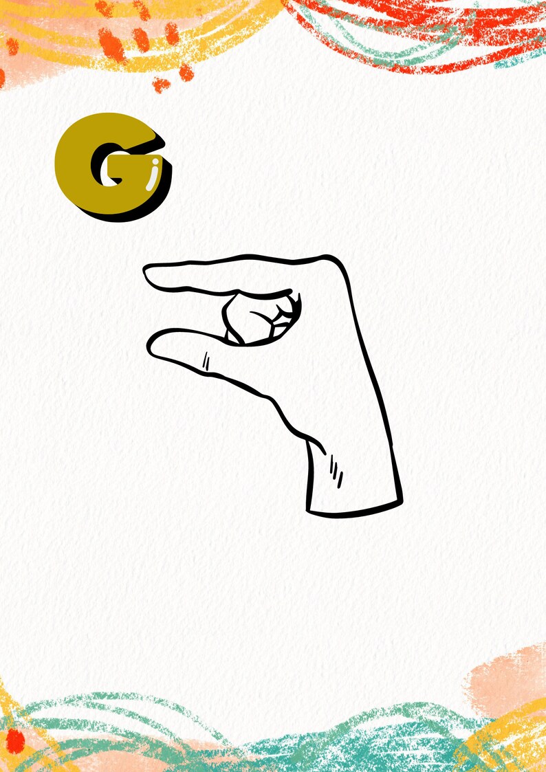 Printable Basic Sign Language, ASL Sign Posters, ASL Learning for Kids ...