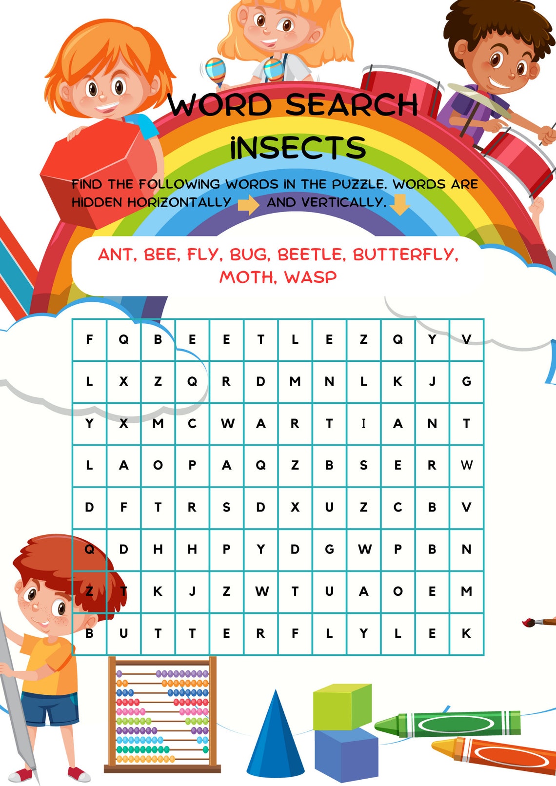 Printable Science Word Search Worksheet, Science Worksheet, Word Search ...