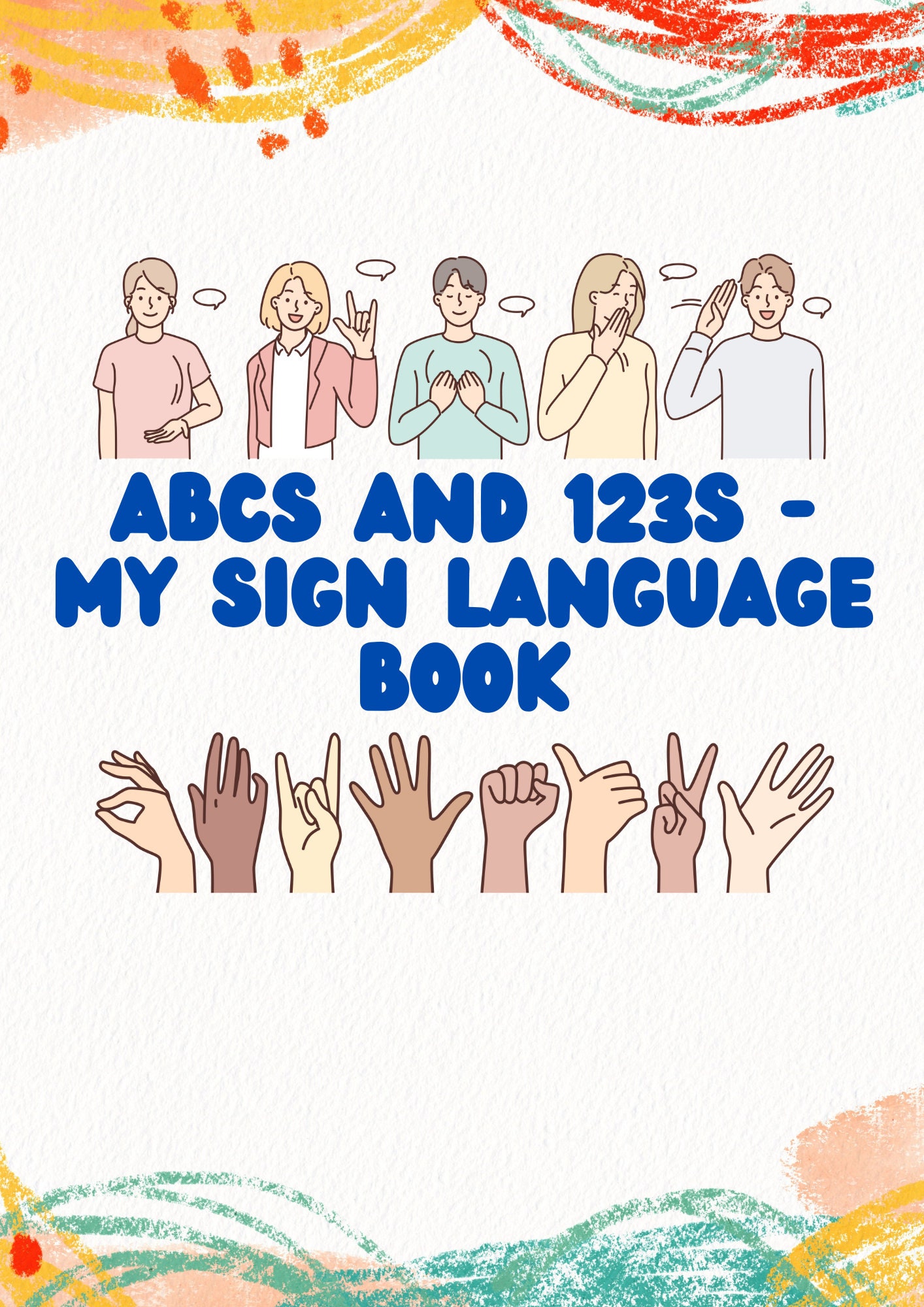 Printable Basic Sign Language, ASL Sign Posters, ASL Learning for Kids ...