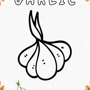 Printable Vegetables Coloring Book Worksheet, Coloring Book, Vegetable ...