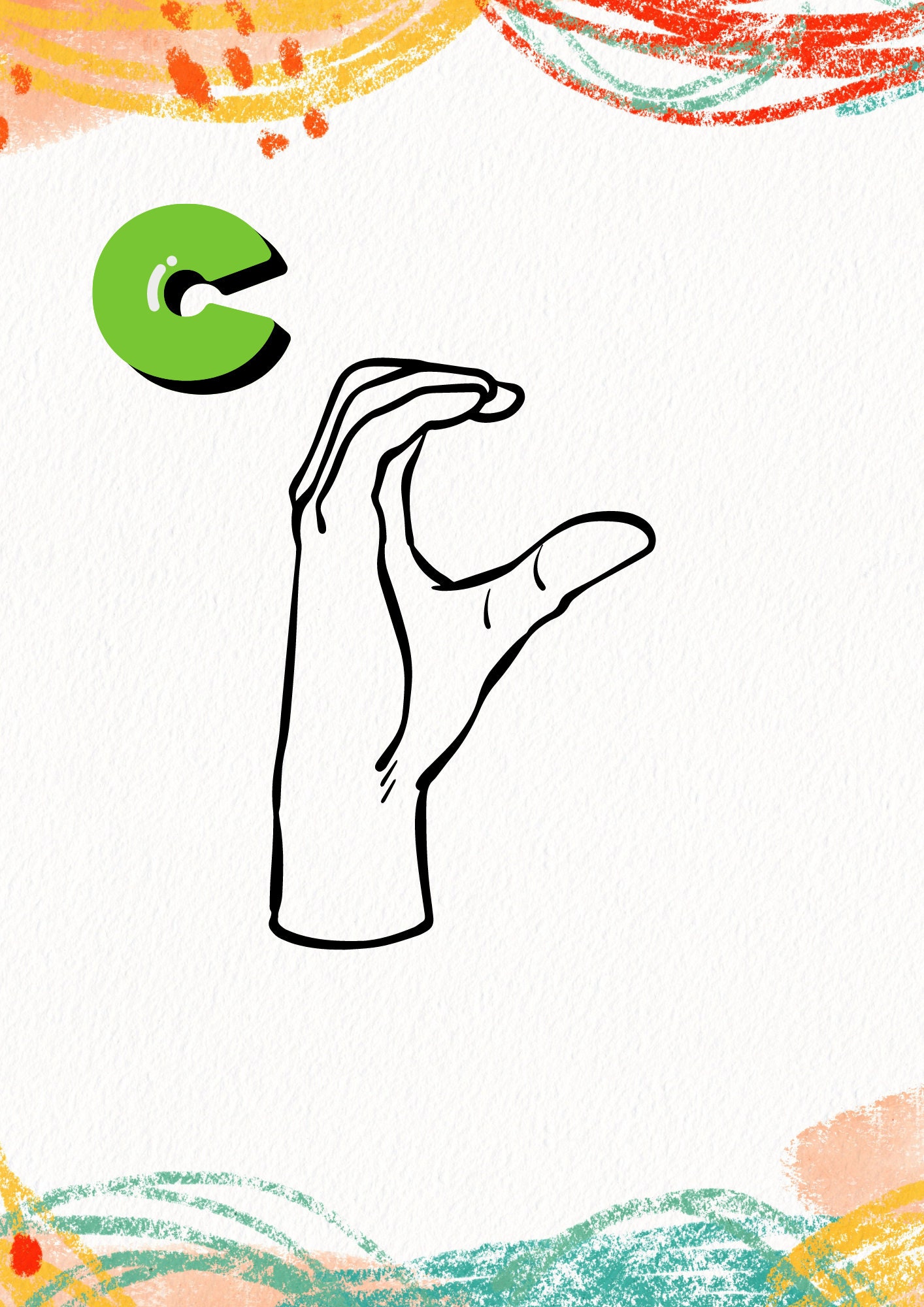 Printable Basic Sign Language, ASL Sign Posters, ASL Learning for Kids ...