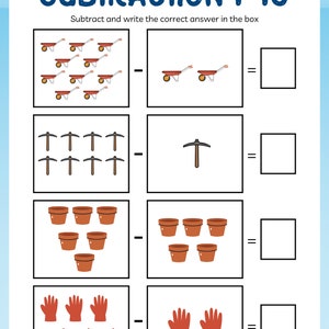 Printable Kindergarten Math Worksheet, Math Problems, Early Learning ...