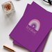BTS Inspired Notebook, Printable PDF, Borahae, Rainbow, I Purple You ...
