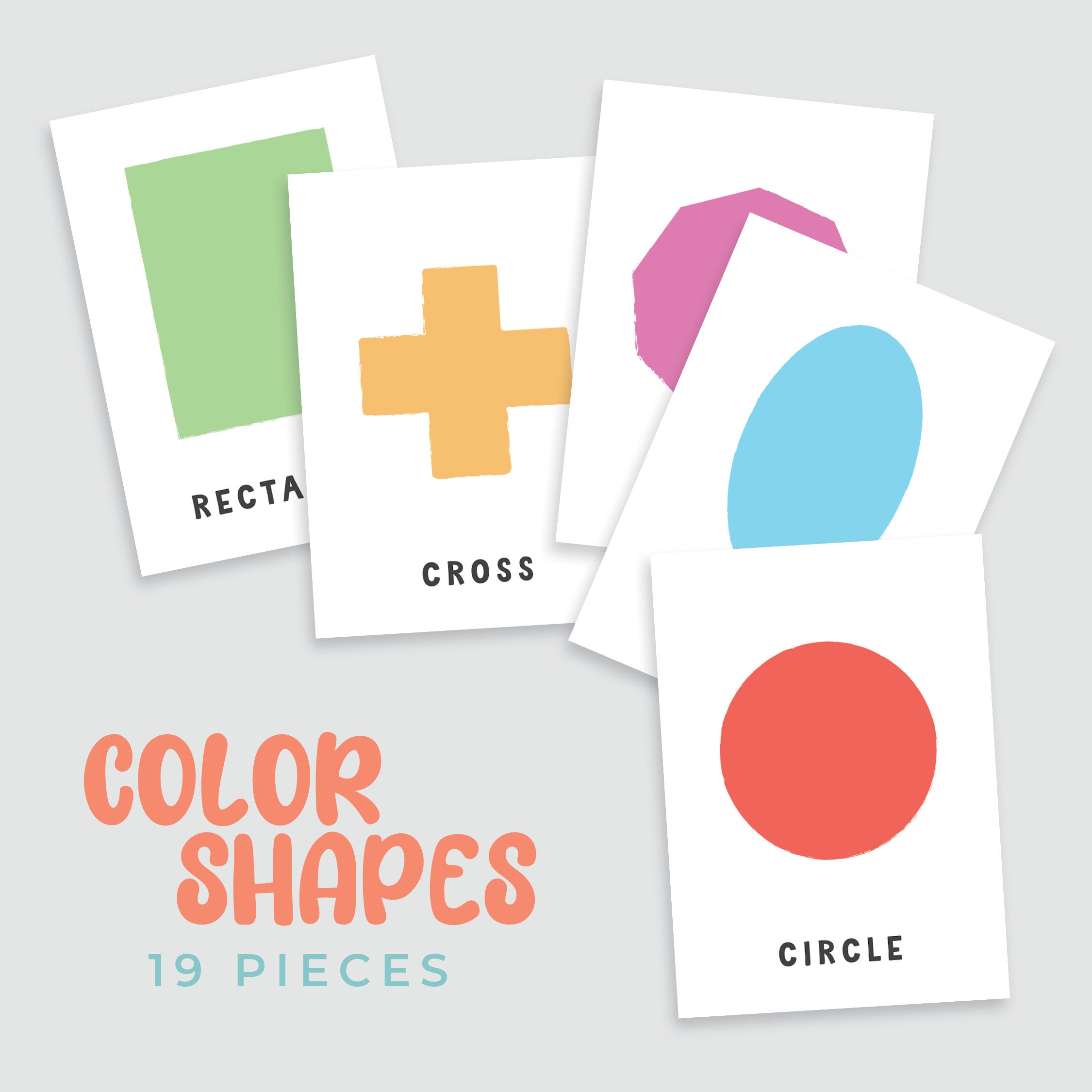 77 Color Flashcards Preschool Materials Homeschool Printables - Etsy