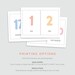 100 Number Flashcards Preschool Materials Homeschool Printables Digital ...