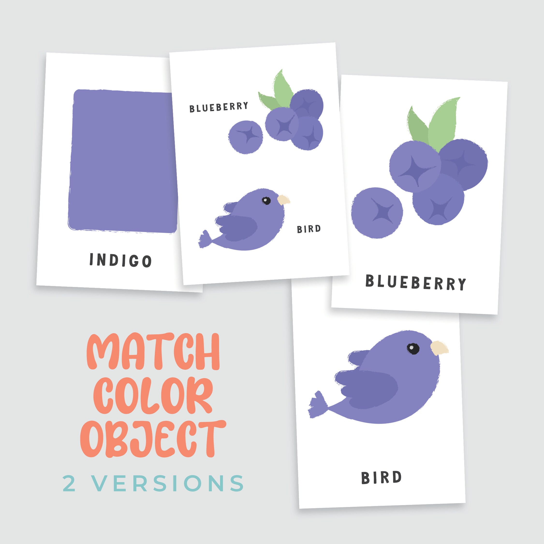 77 Color Flashcards Preschool Materials Homeschool Printables - Etsy