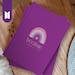 BTS Inspired Notebook, Printable PDF, Borahae, Rainbow, I Purple You ...