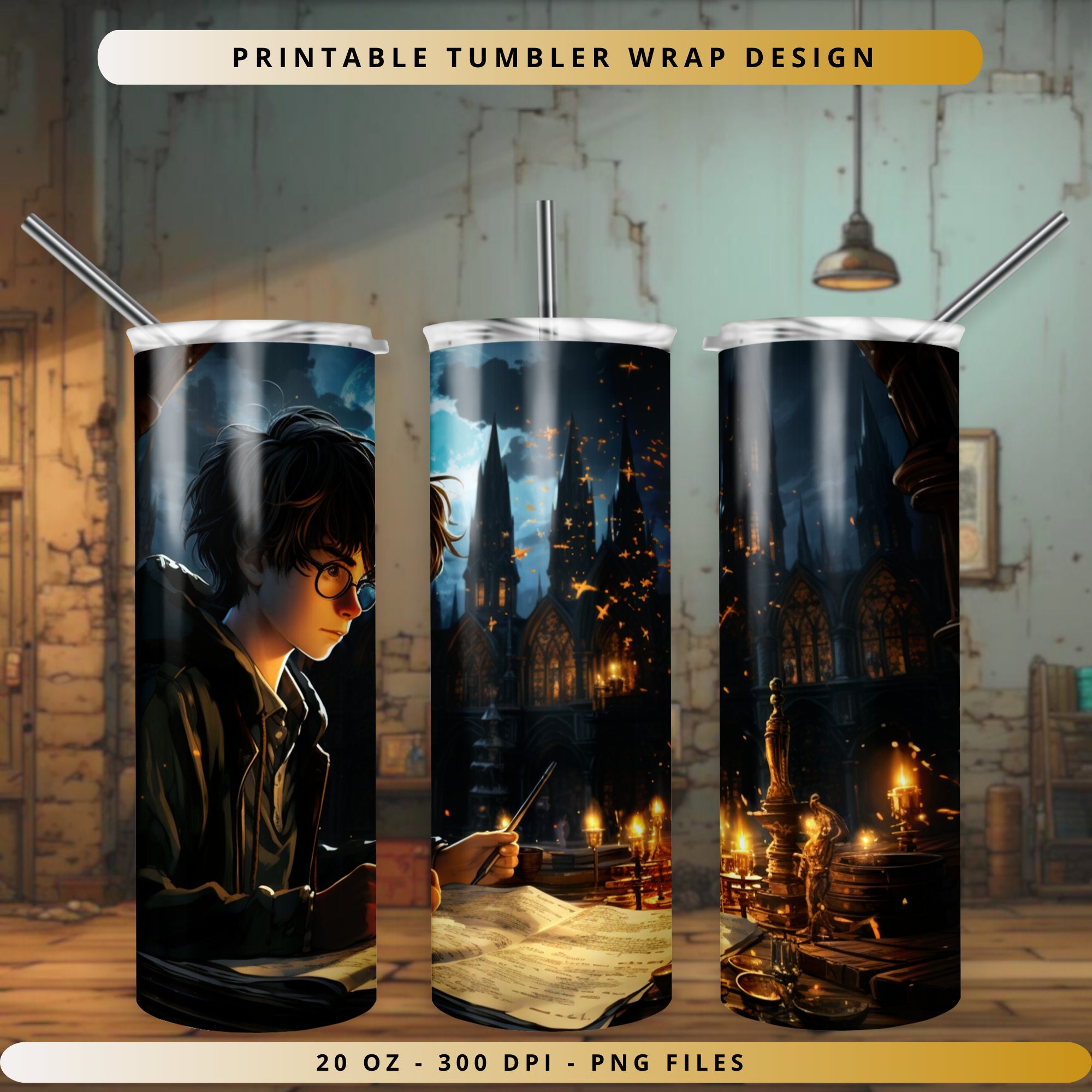 Wizarding School Hocus Pocus Tumbler Sublimation Designs, Digital ...