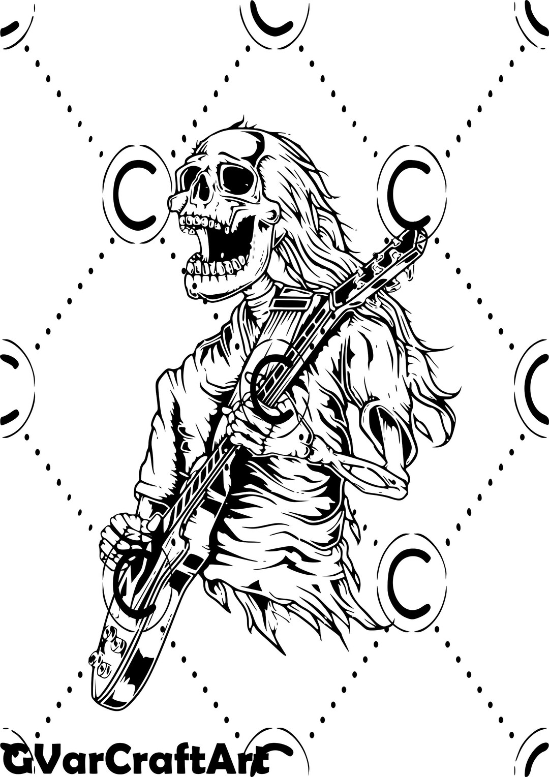 Rocker Skull Svg Punk Rock Skull Svg Punk Rock Svg Skull - Etsy
