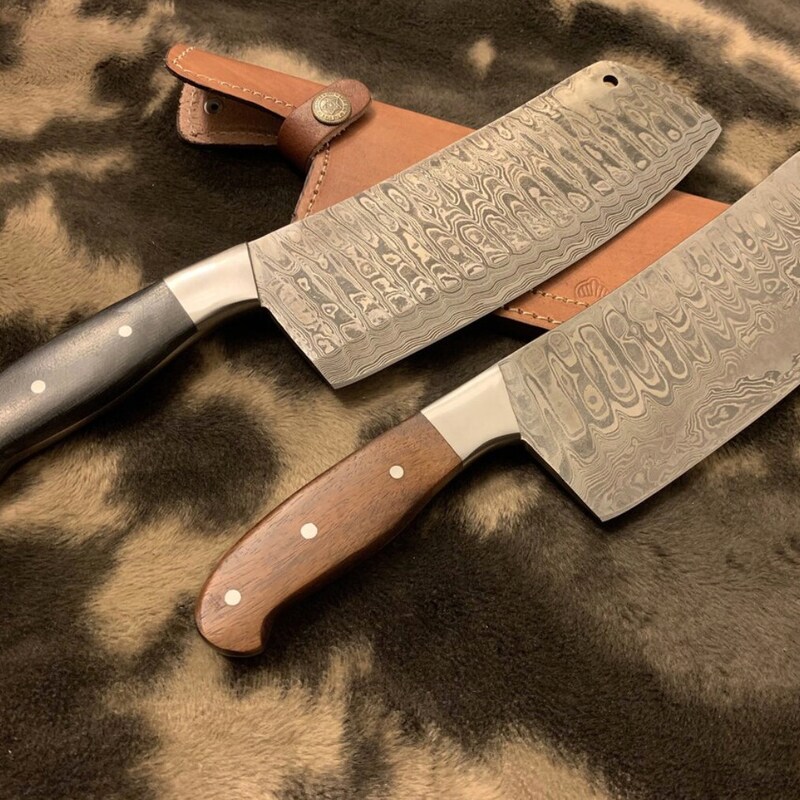 Damascus Meat Chopper - Etsy