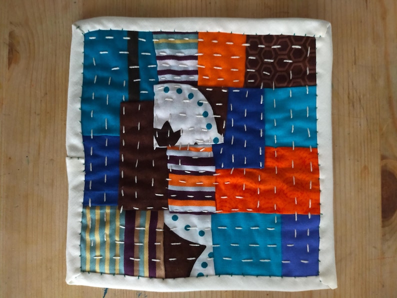 Handmade Kawandi & Kantha Patchwork Mugrug | Sustainable Slow Stitching ...