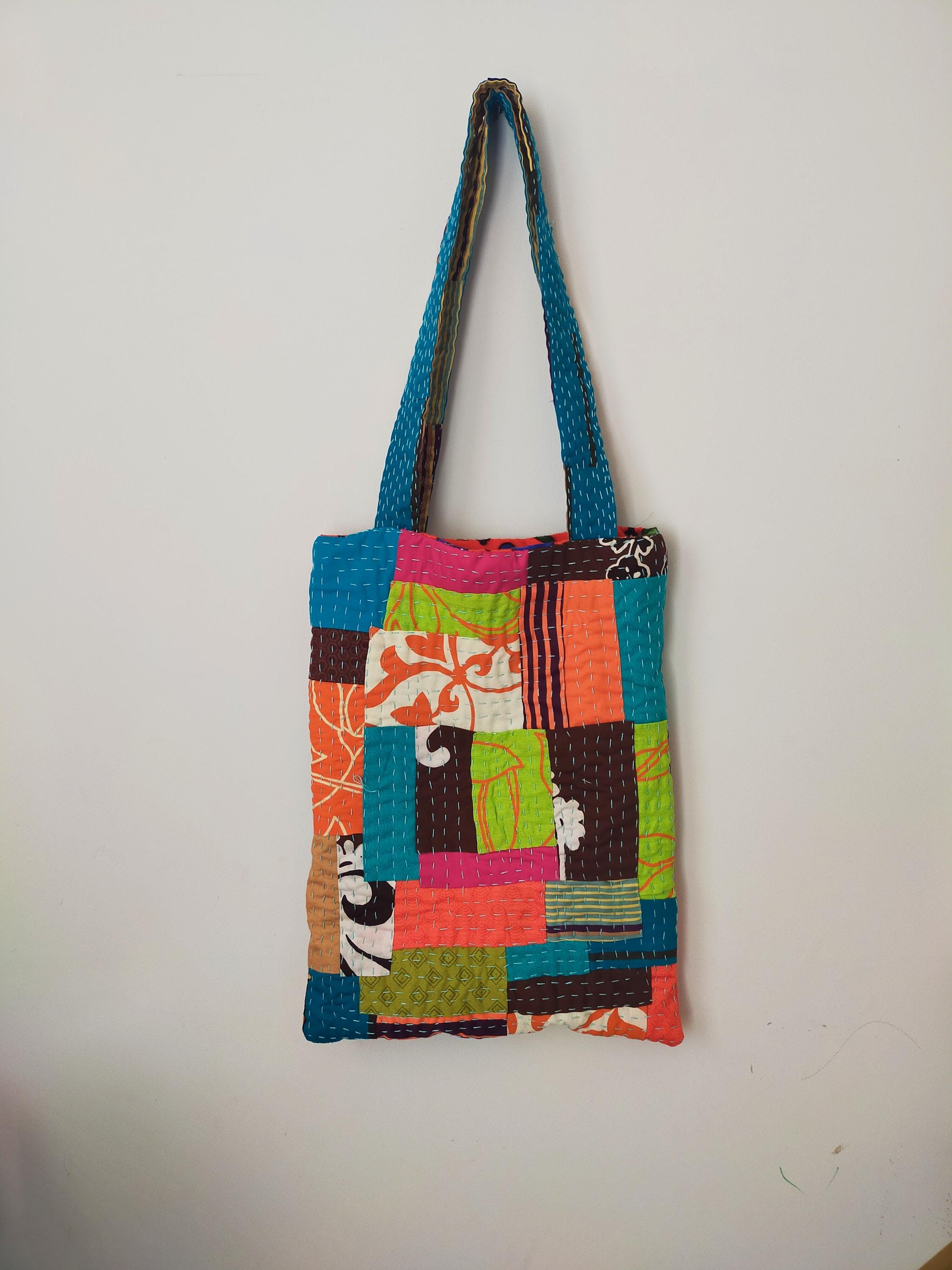 Kawandi Style Handmade Envelope Pouch Upcycled Quilted Fabric, Eco ...