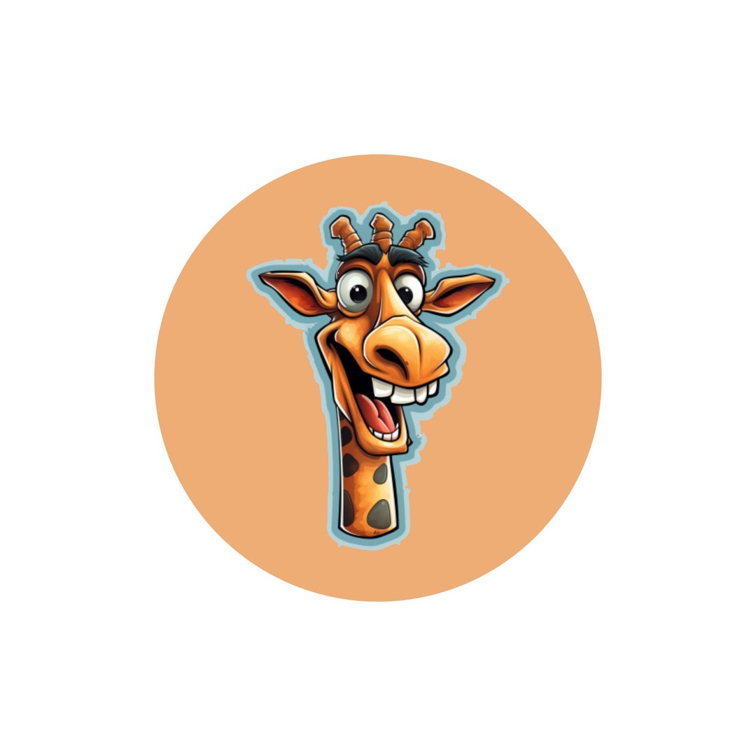 Giraffe Cute Stickers, Giraffe Decals, Scrapbooking Stickers, Giraffe ...