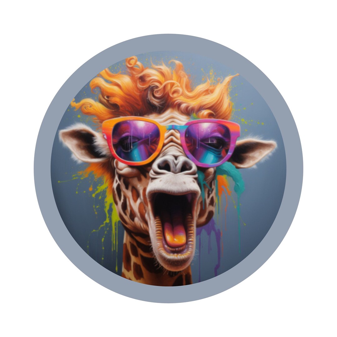 Giraffe Cute Stickers, Giraffe Decals, Scrapbooking Stickers, Giraffe ...